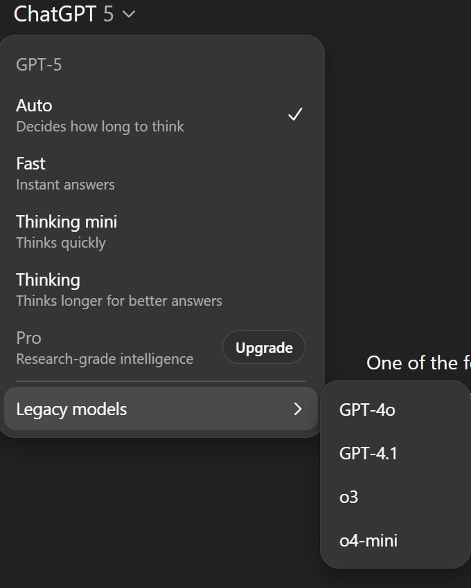 OpenAI adds new GPT-5 models, restores o3, o4-mini and it's a mess all over again